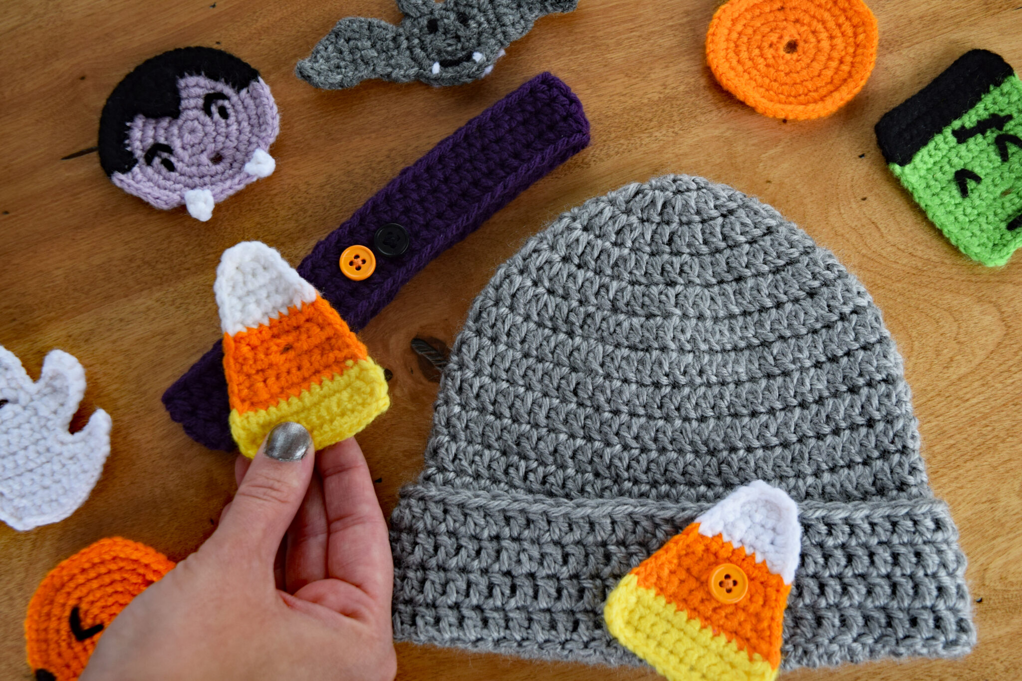 Candy Corn Button-On Appliqué – The Crafter Life