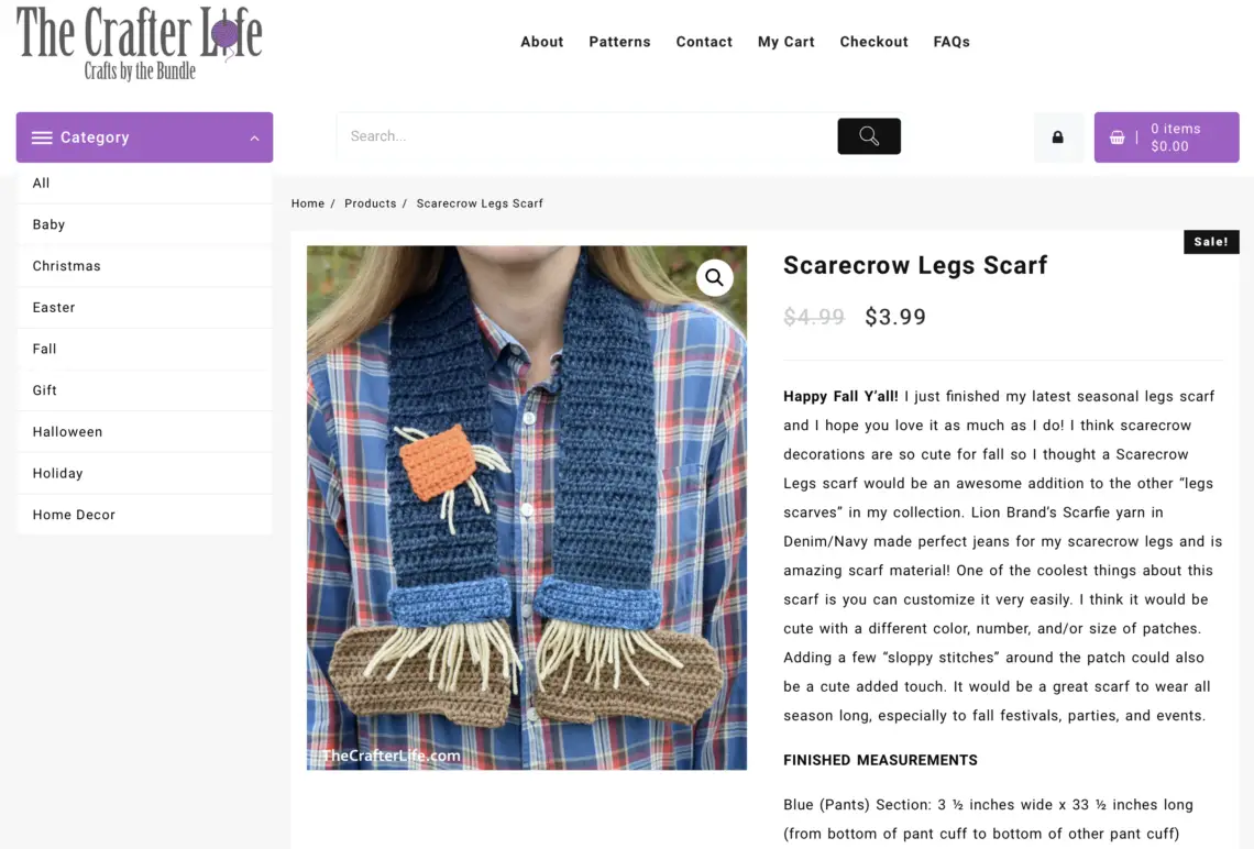 Scarecrow Legs Scarf – The Crafter Life